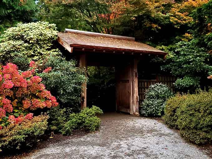 This traditional Japanese gate whispers "slow down" louder than any meditation app ever could on your phone.