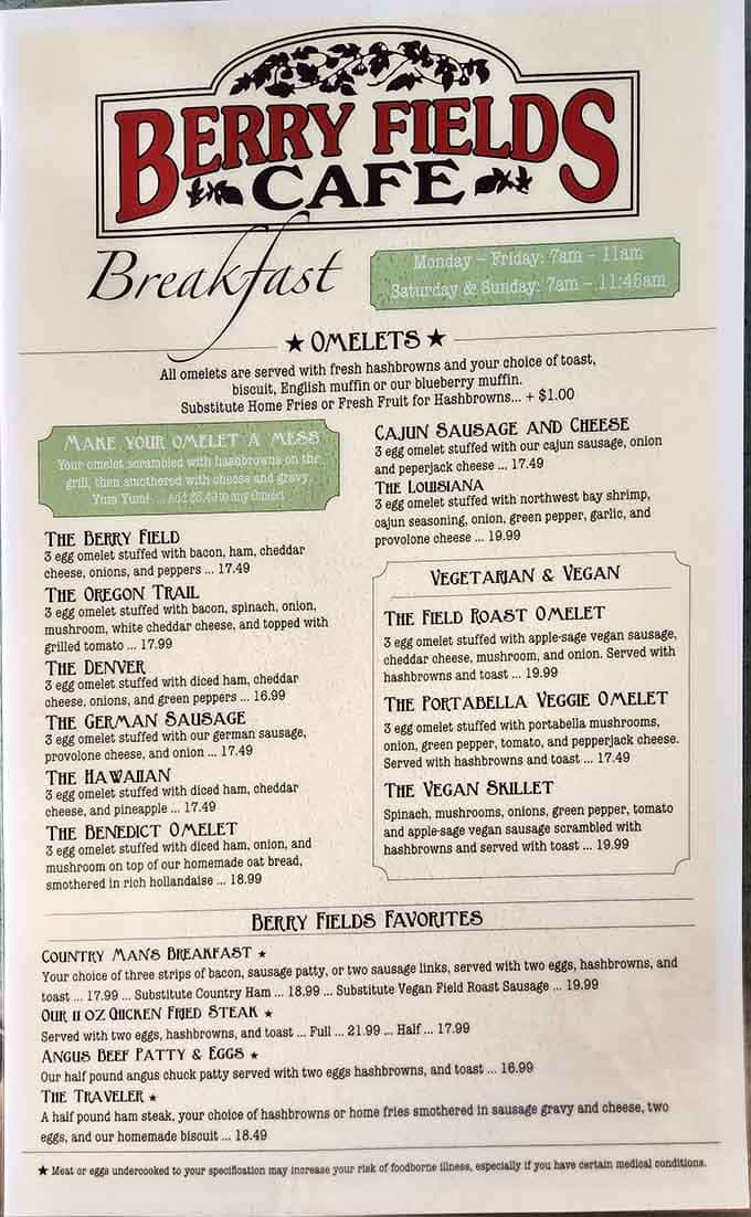 This menu reads like a greatest hits album of breakfast, and trust me, there are no B-sides here.