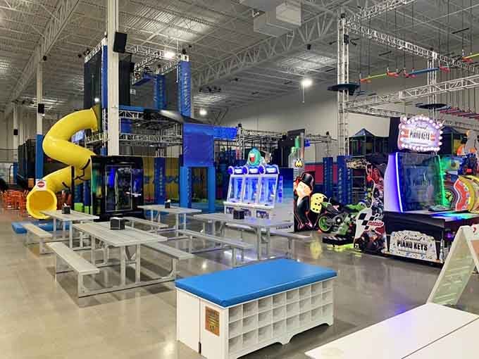 Welcome to the warehouse where physics takes a vacation and your childhood dreams finally get their moment to shine.