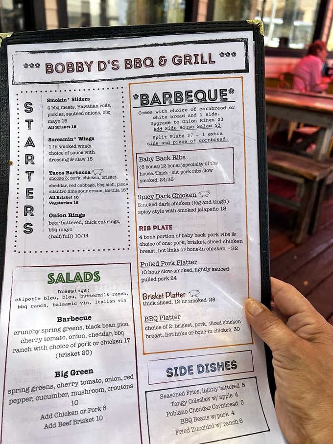 When a menu uses terms like "Screamin' Wings" and "Smokin' Sliders," you know someone's having fun here.