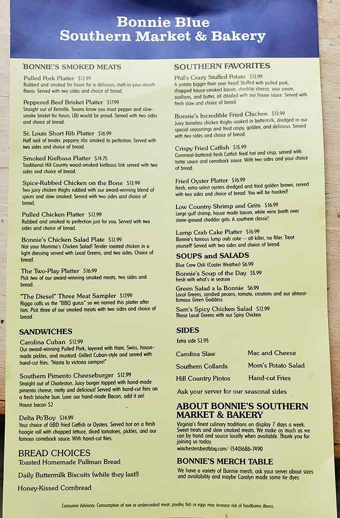 This menu reads like a Southern food lover's fever dream, and every single item deserves your attention.