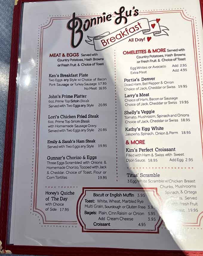 A menu where every dish has a name tells you this place treats regulars like family from day one.