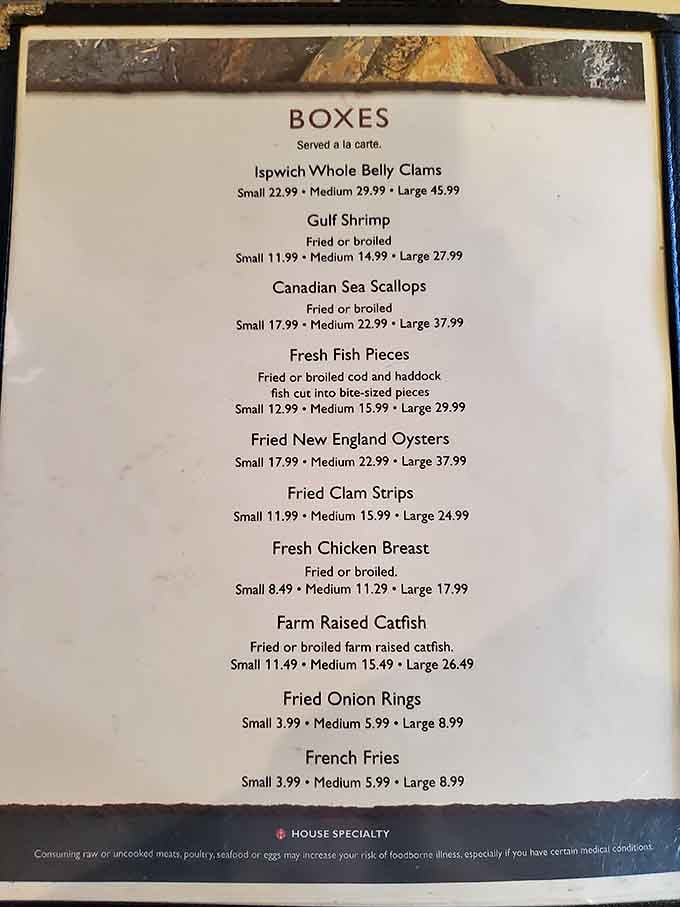 The menu reads like a love letter to the Atlantic Ocean, served up in convenient boxes of pure happiness.