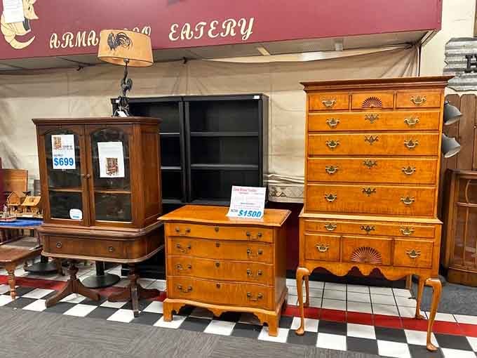 Solid wood furniture that survived decades is just waiting to outlive your next three apartments too.