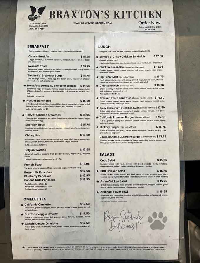 Every breakfast dream you've ever had lives somewhere on this glorious menu board.