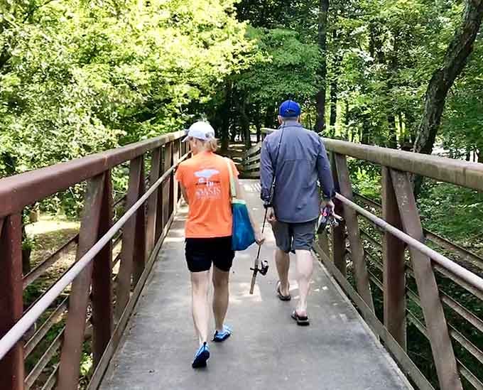 This walking bridge leads to adventures your couch-potato self didn't know it needed until right now.