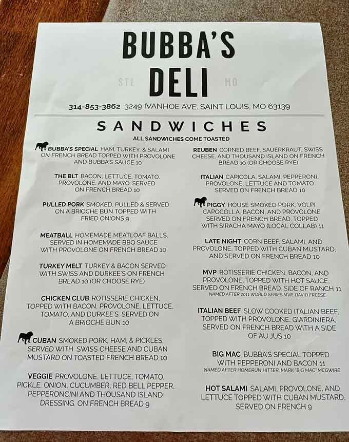 This menu reads like a love letter to anyone who's ever been truly hungry.