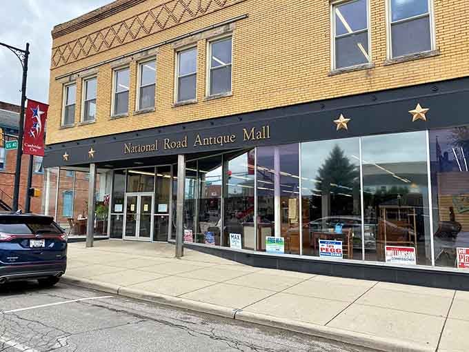 The National Road Antique Mall: where your Saturday afternoon disappears faster than your car keys.