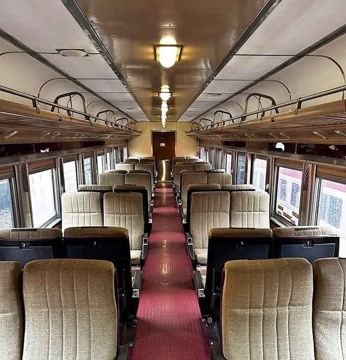 Step inside and suddenly you're in a Hitchcock film, minus the suspense but with better legroom.