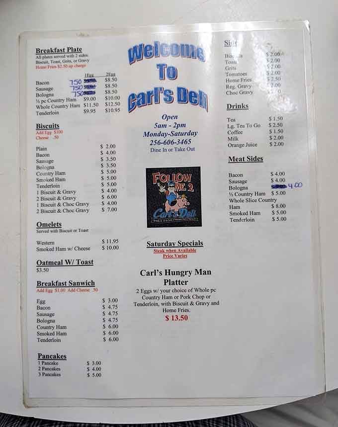 This straightforward menu is a love letter to Southern breakfast, offering everything from chocolate gravy to the legendary Hungry Man Platter.