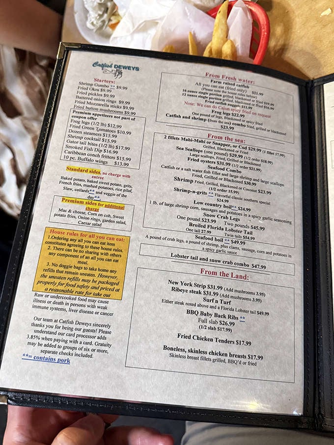 This menu reads like a choose-your-own-adventure novel, except every ending involves you being gloriously, happily stuffed.