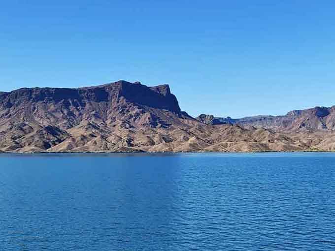 When the desert meets the lake, you get views that make your camera roll very, very happy.