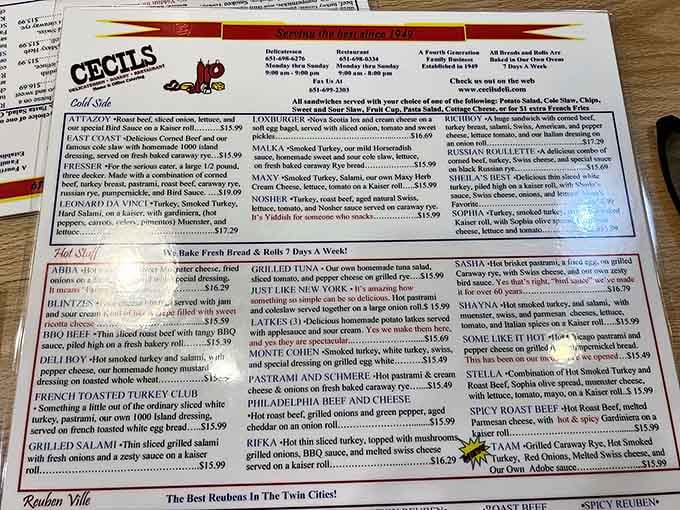 This menu reads like a novel you can eat, with more plot twists than a mystery series and every chapter ending deliciously.