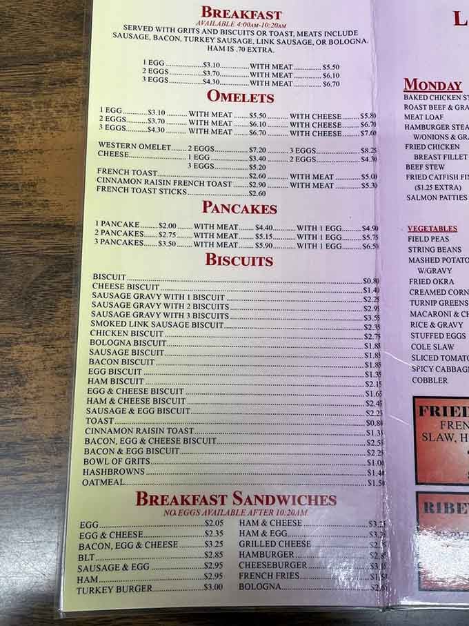 The breakfast menu reads like a greatest hits album, every track a certified classic you'll want on repeat.