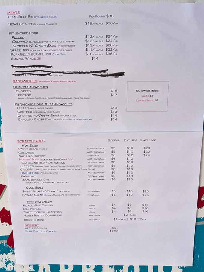 A menu that celebrates both Texas brisket and Carolina traditions &ndash; finally, someone's bringing the barbecue regions together in harmony.