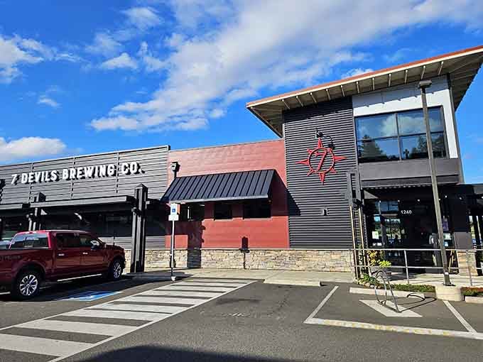 7 Devils Waterfront Alehouse serves craft beer with bay views, because retirement means drinking good beer in beautiful places.