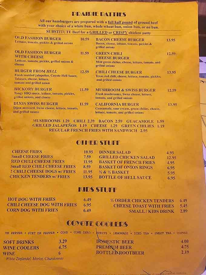 When a menu proudly declares "full half pound" in bold letters, you know they're not messing around here.