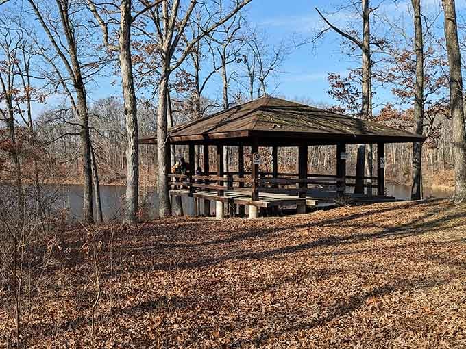 This lakeside pavilion proves that the best dining rooms don't need walls, just a view worth remembering.
