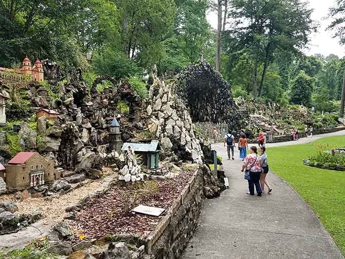 Walking through Ave Maria Grotto feels like shrinking down and touring Europe's greatest hits in a single magical afternoon.