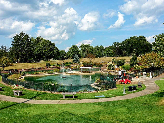 This peaceful park oasis offers the kind of tranquility that makes you forget about your overpriced city apartment entirely.