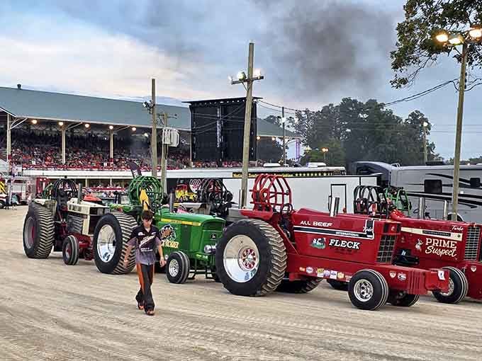 Tractor pulls turn farm equipment into roaring beasts of power, and the crowd absolutely loves every smoky second.