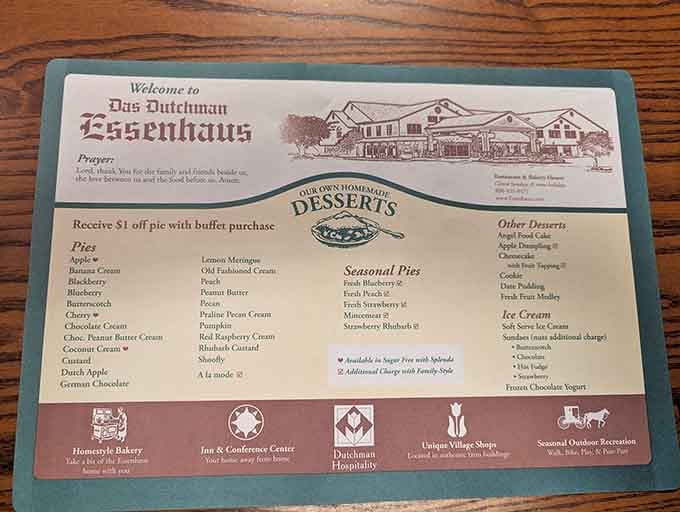 When a dessert menu needs its own dedicated section, you know you've found your people.