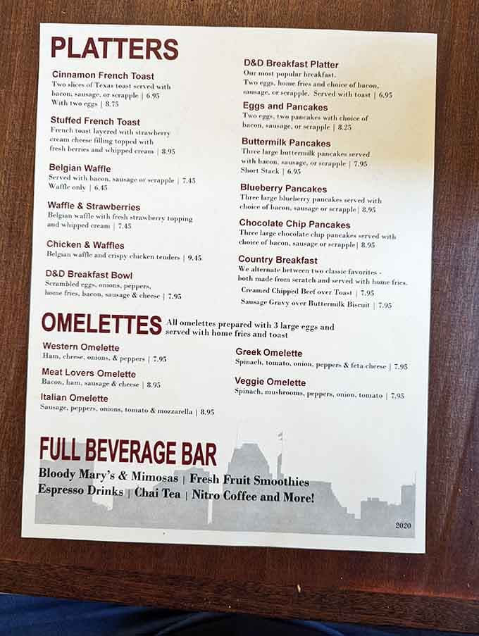 The menu reads like a greatest hits album of breakfast, and every track is a banger.