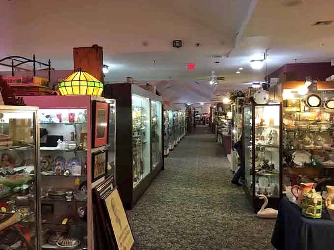 Endless aisles of vendor booths stretch before you like a time-traveling shopping mall from every decade imaginable.