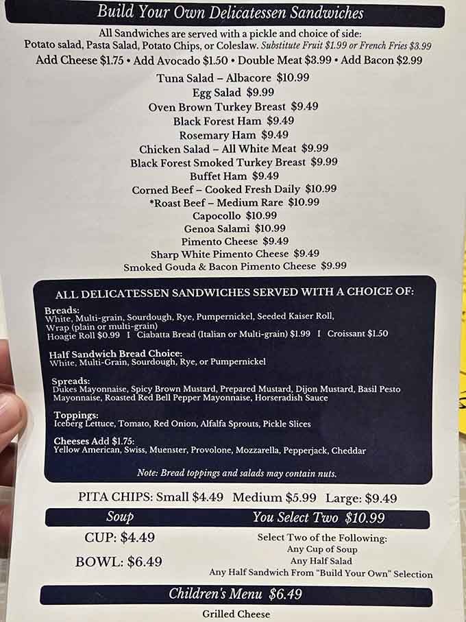 This menu reads like a choose-your-own-adventure novel, except every ending involves you being deliciously satisfied.