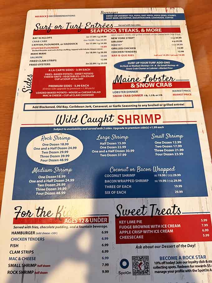 The menu reads like a love letter to the ocean, with rock shrimp playing the leading role in this delicious drama.