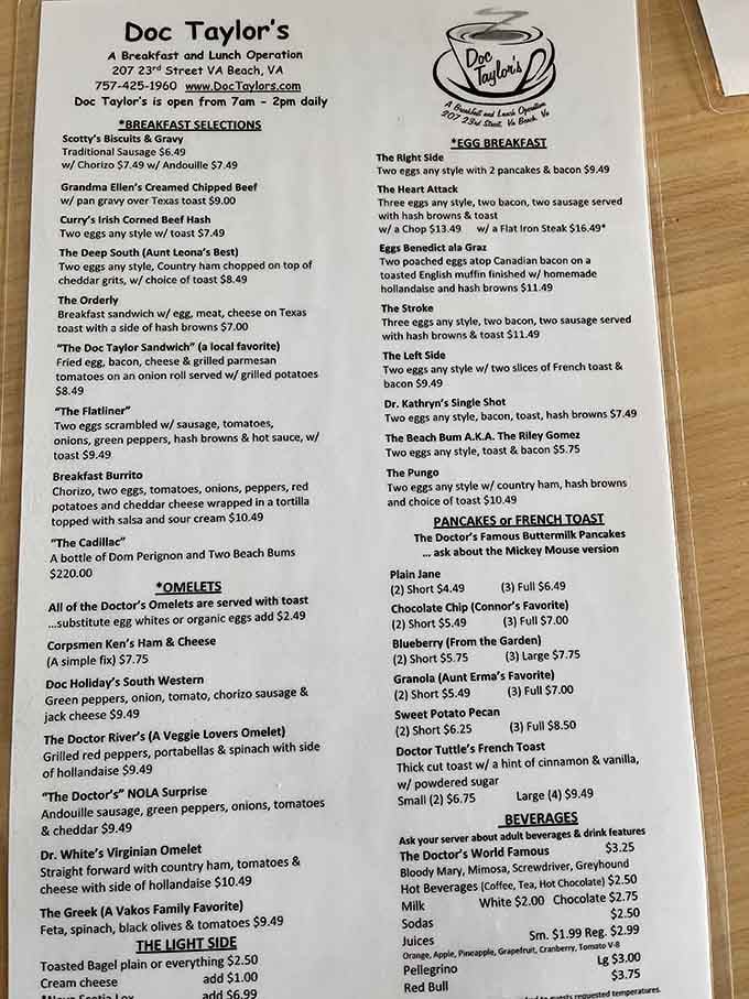 The menu reads like a love letter to breakfast, with enough options to keep you coming back weekly.