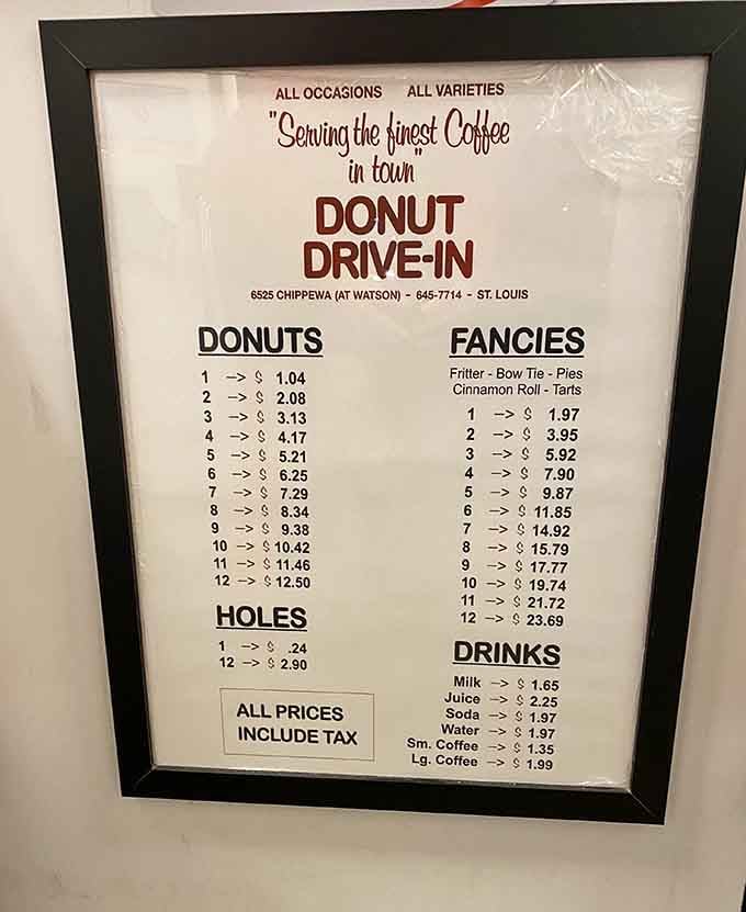 This menu proves that sometimes the best things in life are simple, affordable, and covered in glaze.