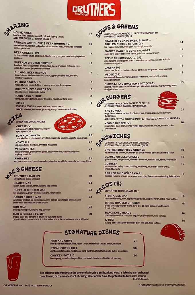 The menu board reveals mac and cheese options that make choosing feel like Sophie's Choice, but delicious.