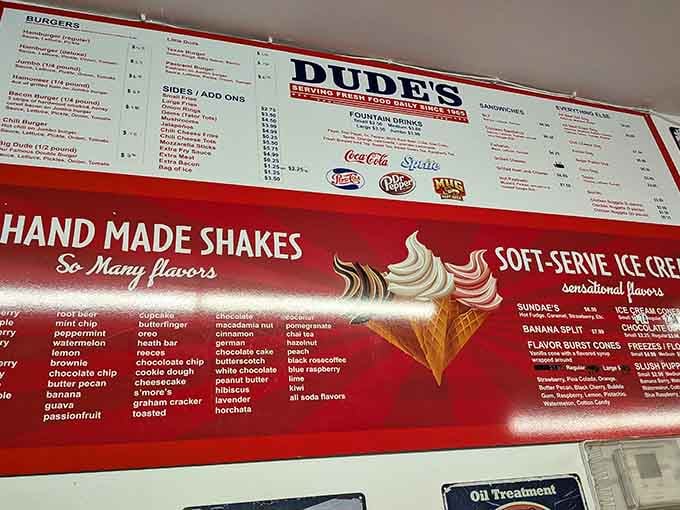 When a menu board advertises "So Many Flavors," they're not kidding around or playing games with your emotions.