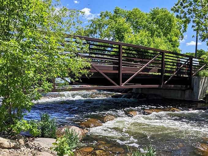 Stand on this bridge and feel the power of rushing water beneath your feet&mdash;it's cheaper than a massage, more effective too.