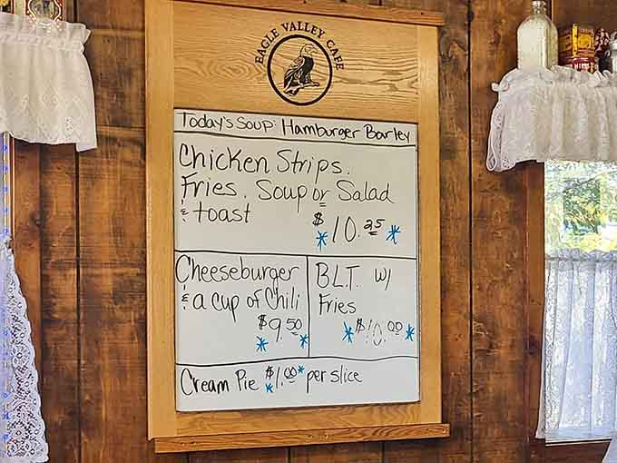 When your menu fits on one whiteboard, you know they're focusing on doing a few things exceptionally well.