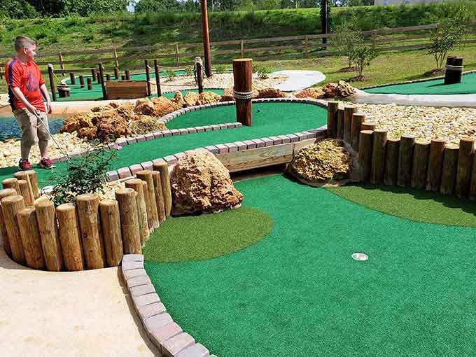 The natural landscaping and thoughtful design make every hole feel like its own little world to explore.