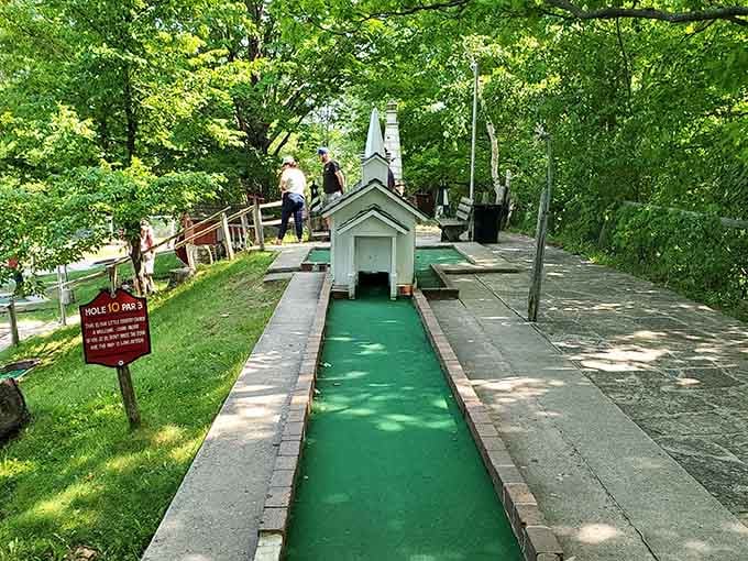 Mini golf in Ephraim means charming courses where the only thing more relaxed than the pace is you.