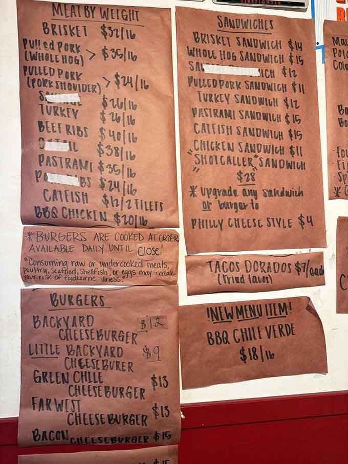 Hand-written menus are a sign of a place that changes things up and keeps it real, no corporate nonsense here.