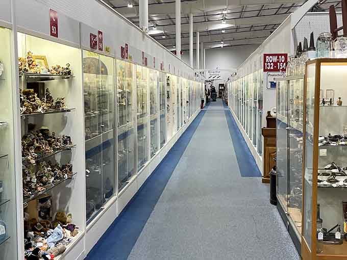 These gleaming display cases stretch farther than your patience at a family reunion, and that's saying something.