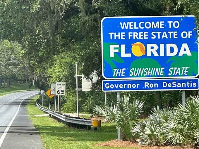 Even the curve in the road seems to smile when it leads you to this magnificent welcome.