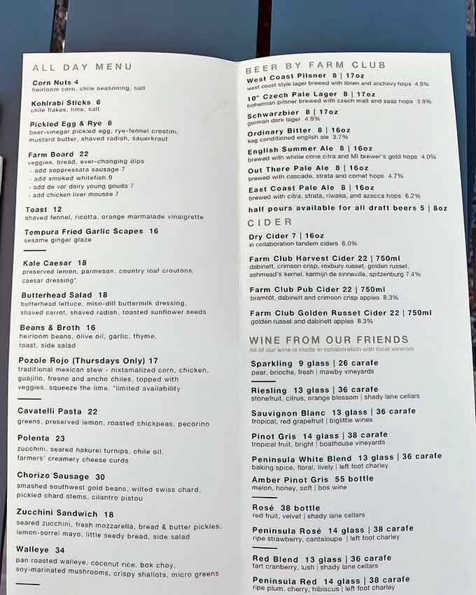 When your menu reads like a love letter to local agriculture, you know you're in good hands.