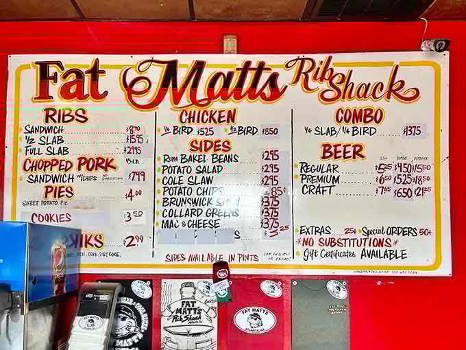 When the menu board looks this good, you know someone's been perfecting their craft for a while.