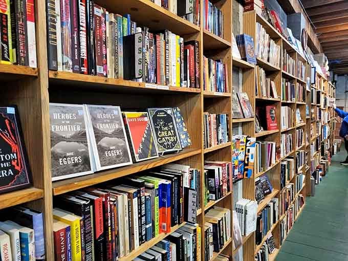 Floor-to-ceiling shelves packed with literary adventures waiting for their next reader at prices that won't break the bank.