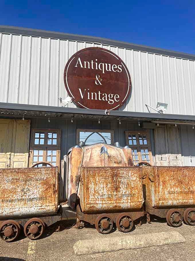 That rusty mining cart isn't for sale, but it perfectly captures the spirit of discovery awaiting inside.