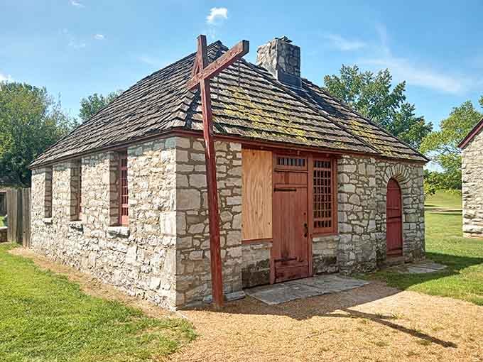 This stone building proves the French knew how to construct something that would last longer than most modern appliances.