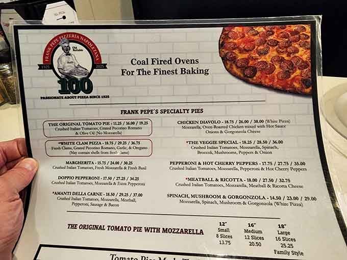When a menu proudly declares "Coal Fired Ovens For The Finest Baking," you know they're not messing around here.