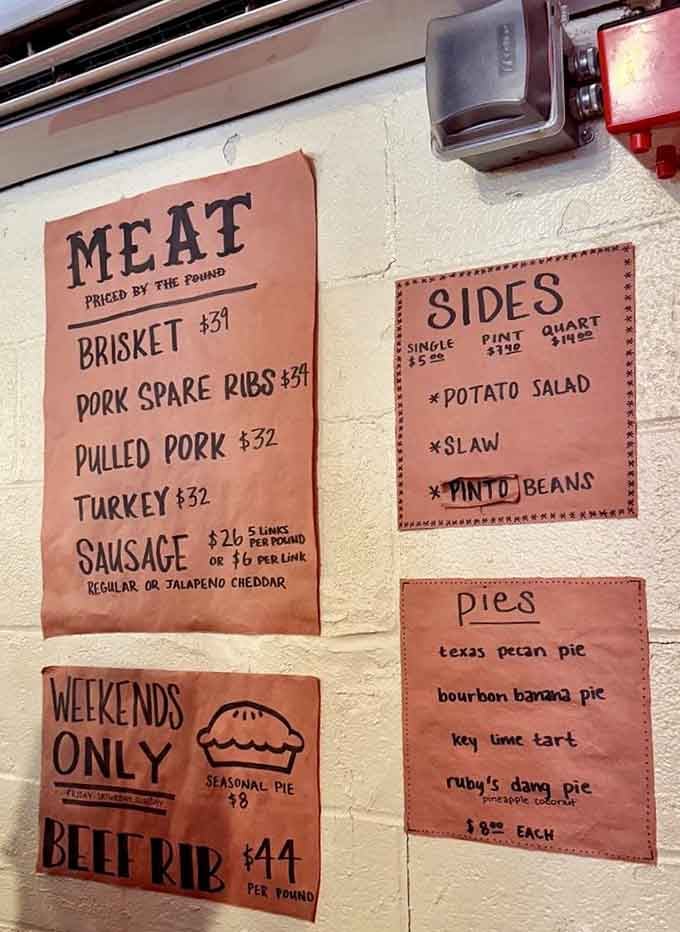 Hand-lettered menus and beef ribs on weekends only, because some things are worth the wait and the planning.