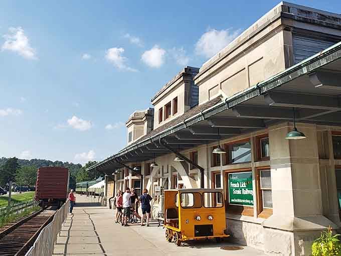 That classic depot architecture makes modern train stations look like they're not even trying anymore, honestly.