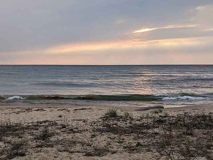 Sunset at Negwegon turns the sky into a masterpiece that would make Bob Ross reach for extra paint tubes.